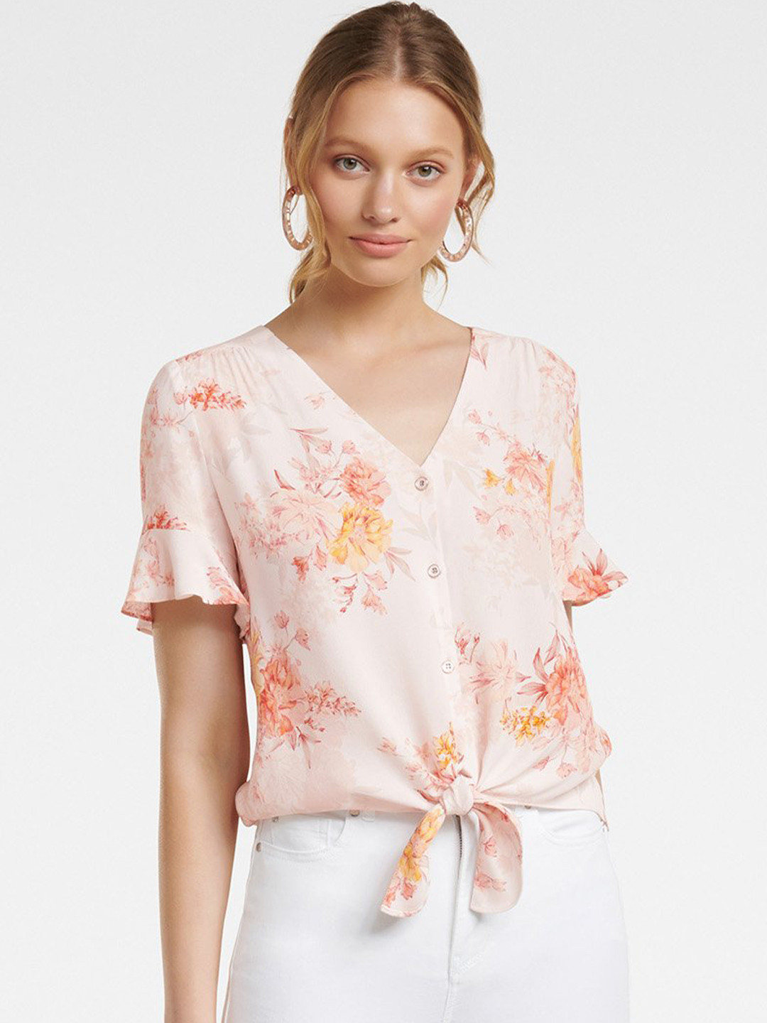 Buy Forever New Women Pink Printed Top - Tops for Women 11782612 | Myntra