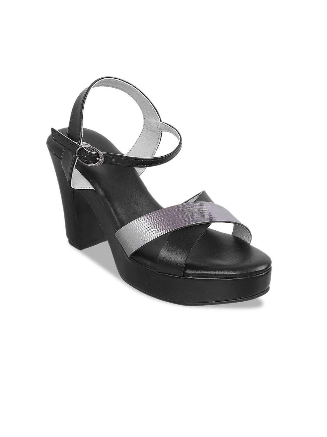 Buy Metro Women Black Solid Heels - Heels for Women 11785776 | Myntra
