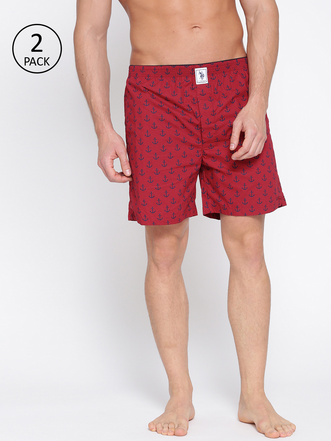 Buy U.S. Polo Assn. Men Pack Of 2 Assorted Boxers - Boxers for Men ...