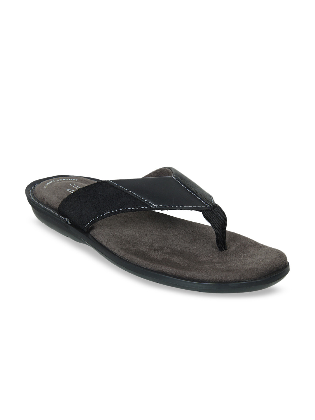 Buy Clarks Men Black Leather Sandals - Sandals for Men 11788844 | Myntra
