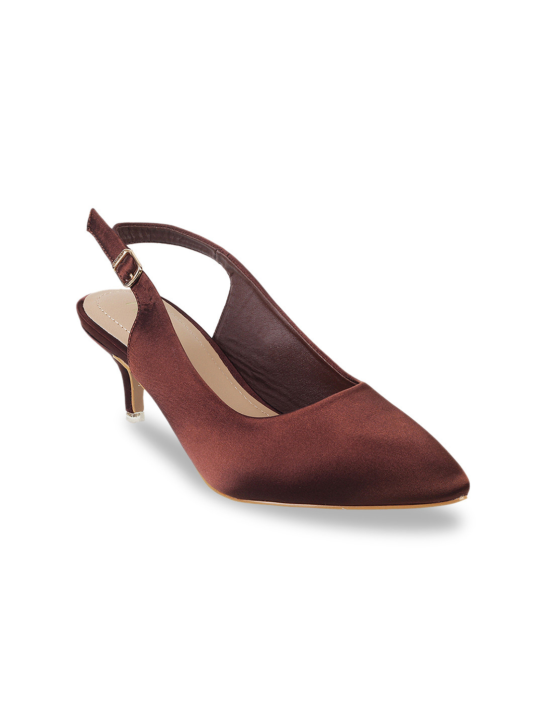 Buy Metro Women Brown Solid Pumps - Heels for Women 11795342 | Myntra