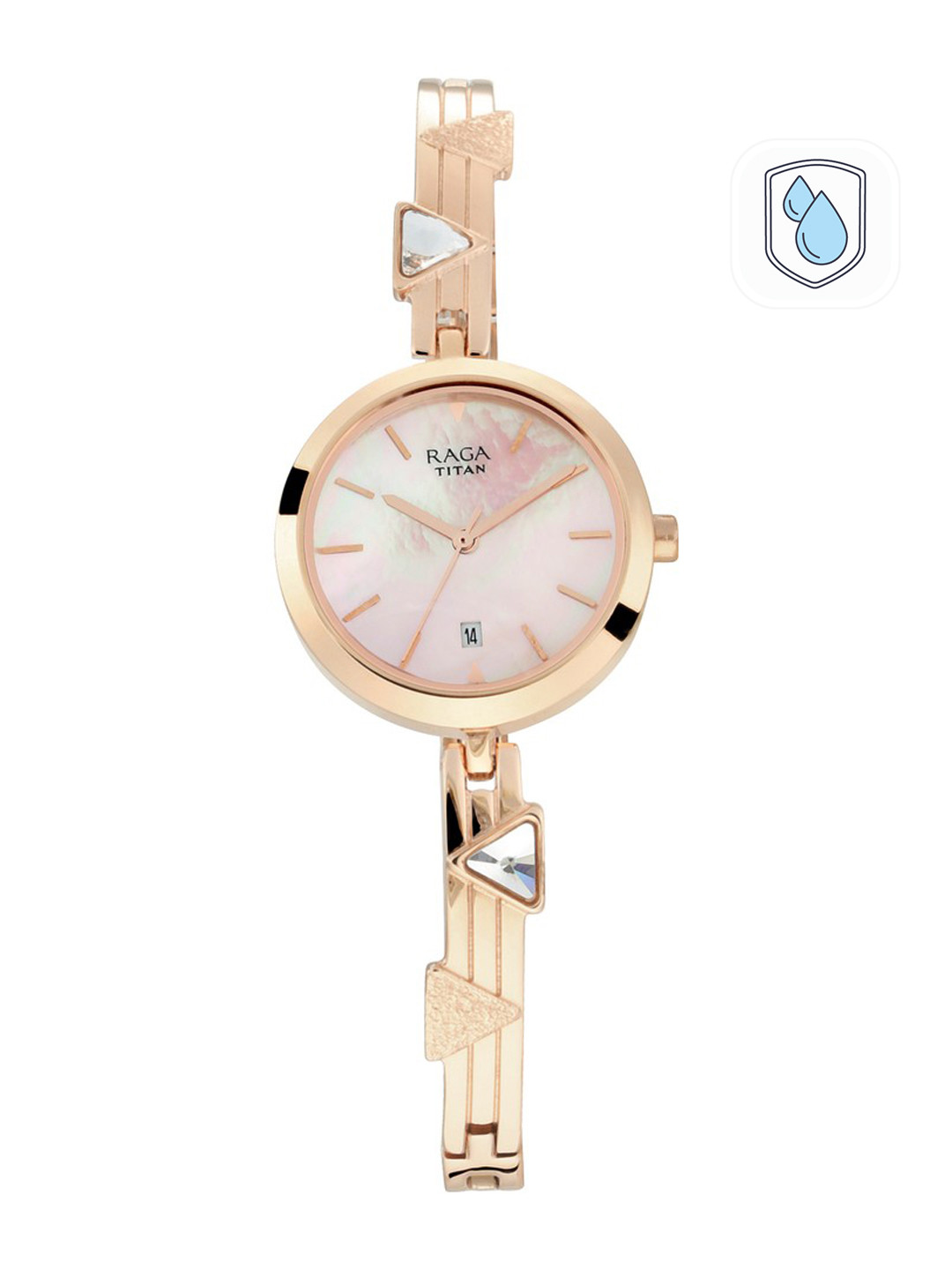 Buy Titan Women Cream Coloured Analogue Watch NM2606WM04 - Watches for ...
