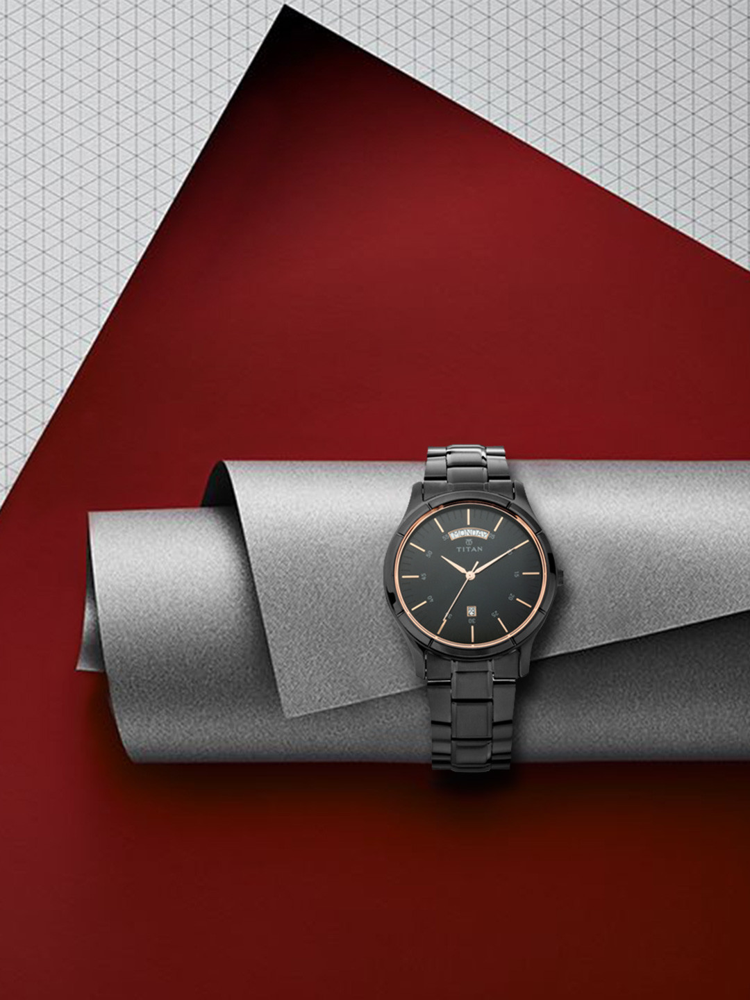 Buy Titan Men Black Analogue Watch NM1767NM01 - Watches for Men ...