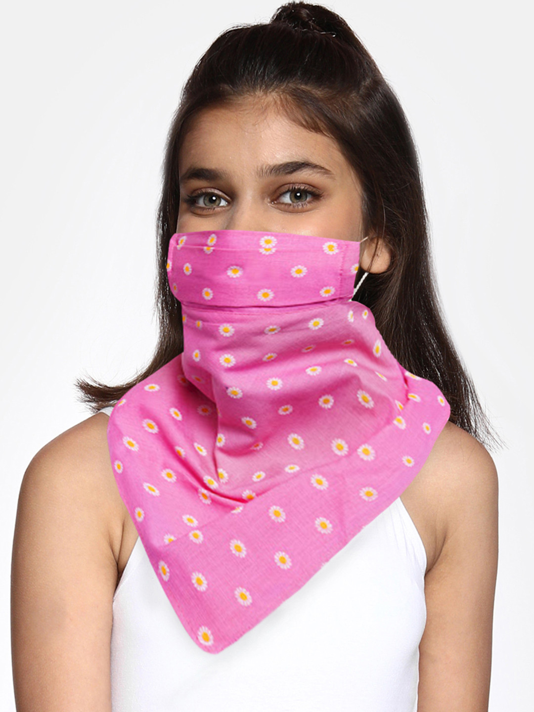 Buy YK Girls Multicoloured Printed 2 Layer Reusable Outdoor Fabric ...