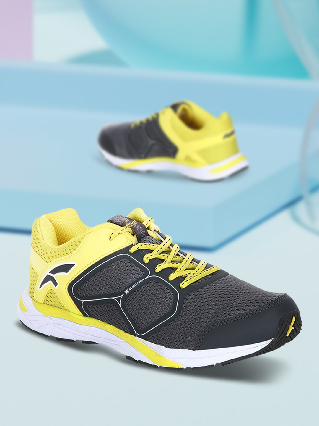 Buy FURO By Red Chief Men Grey Mesh Running Shoes - Sports Shoes for ...