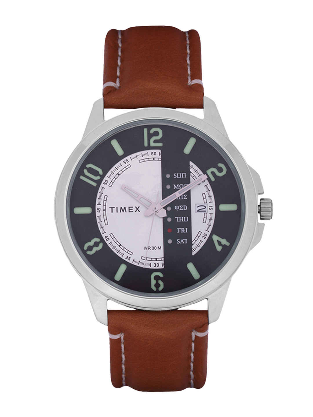 Buy Timex Men Silver Toned Analogue Watch TWEG16501 - Watches for Men ...