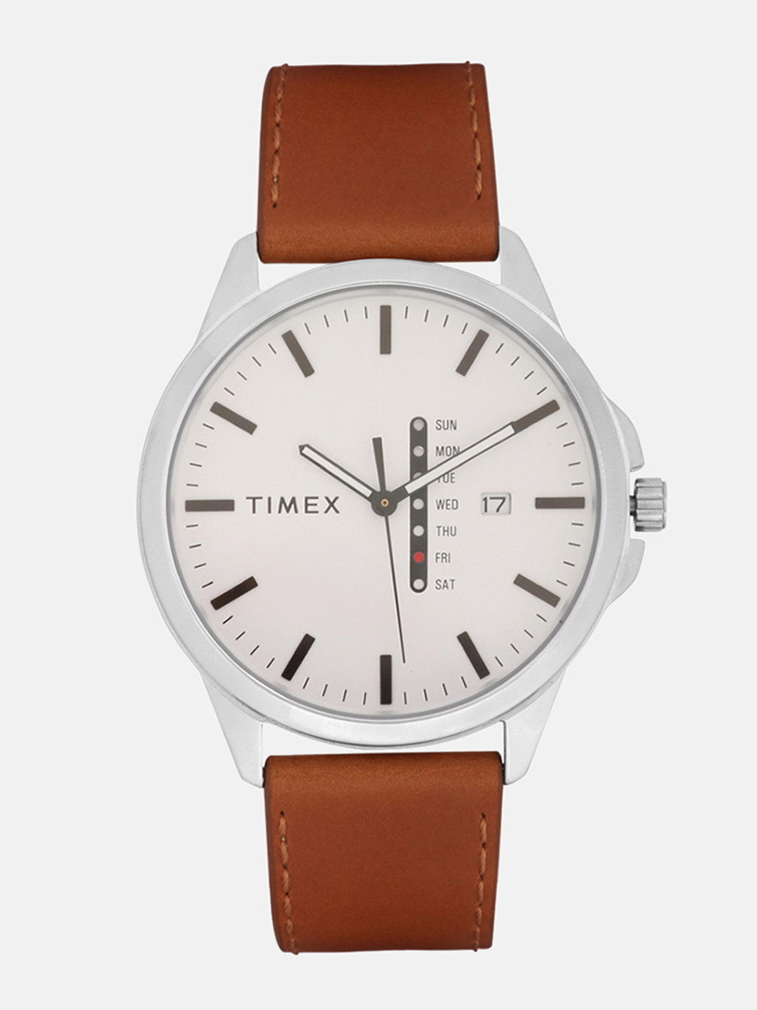 Buy Timex Men White Analogue Watch With Date Aperture - Watches for Men ...