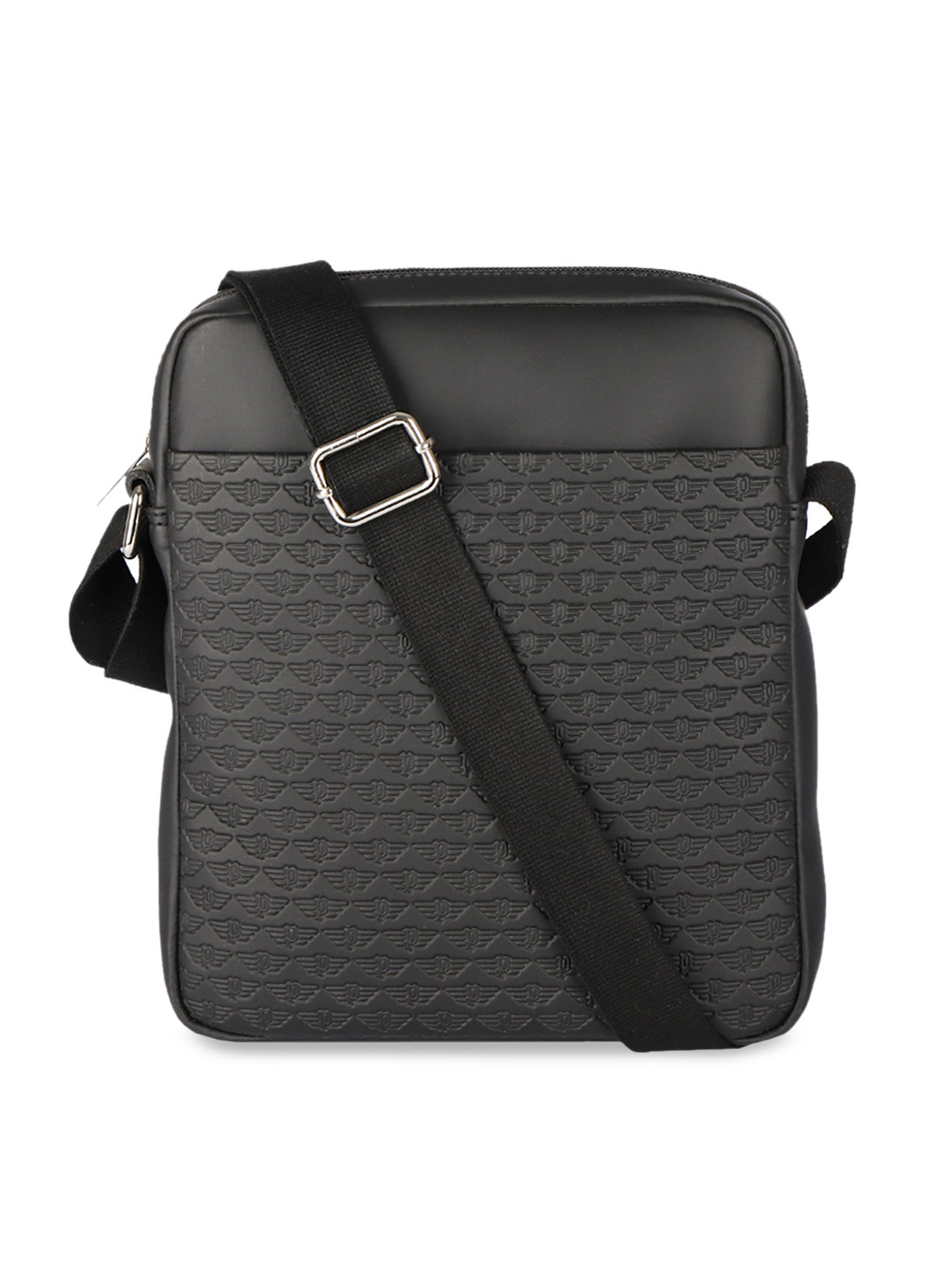 Buy Police Unisex Grey Textured Leather Sling Bag - Handbags for Unisex ...