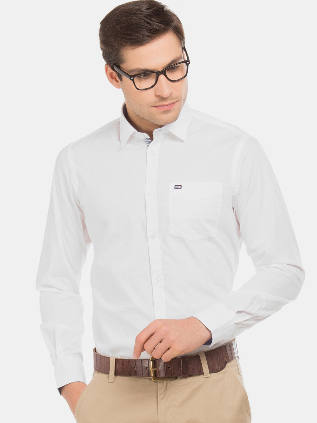 Buy Arrow Sport Men White Slim Fit Solid Formal Shirt - Shirts for Men ...