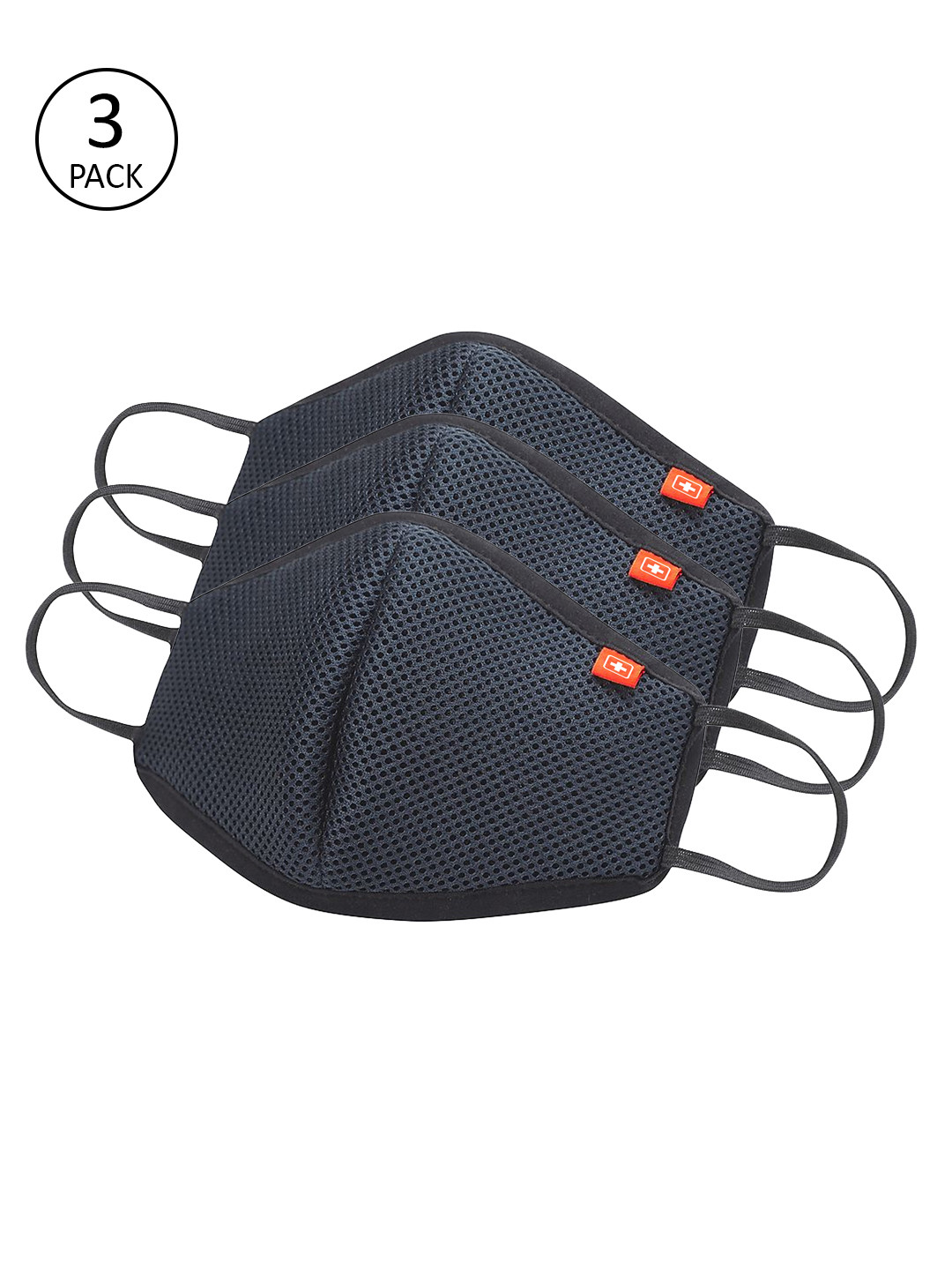 Buy SWISS MILITARY Kids 3 Pcs Black 6 Ply SUPERGAURD S95 Small Reusable ...