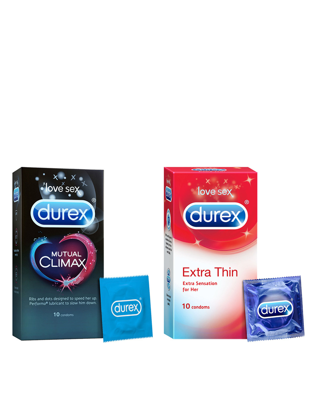 Buy Durex Pack Of 2 Condoms - Condoms for Unisex 11835912 | Myntra