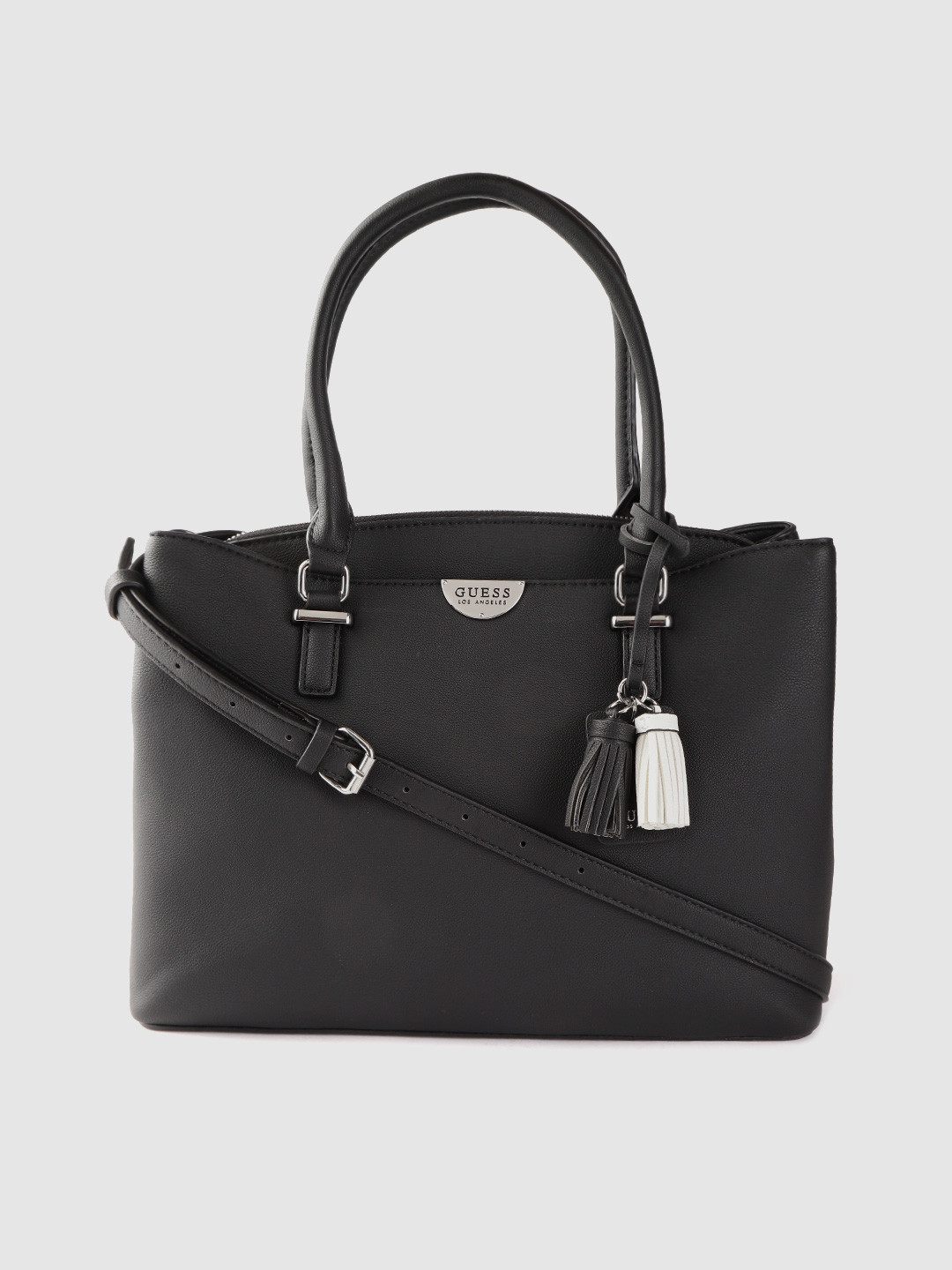 Buy GUESS Black Solid Handheld Bag - Handbags for Women 11844710 | Myntra