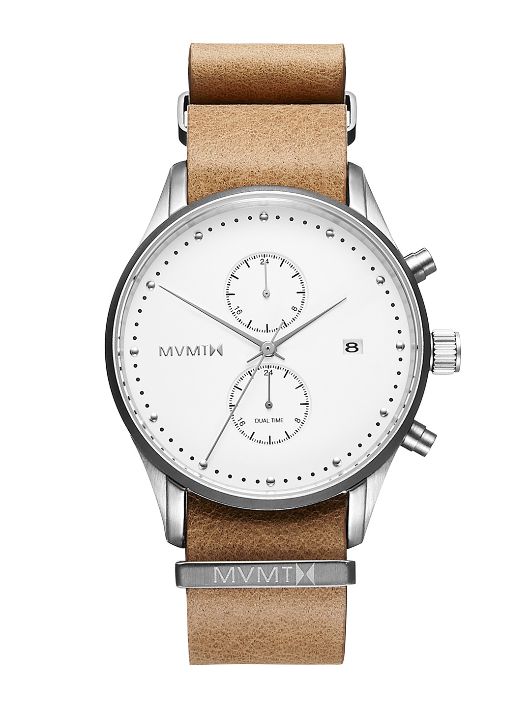 Buy MVMT Men White Voyager Leather Analogue Watch D MV01 WT - Watches ...