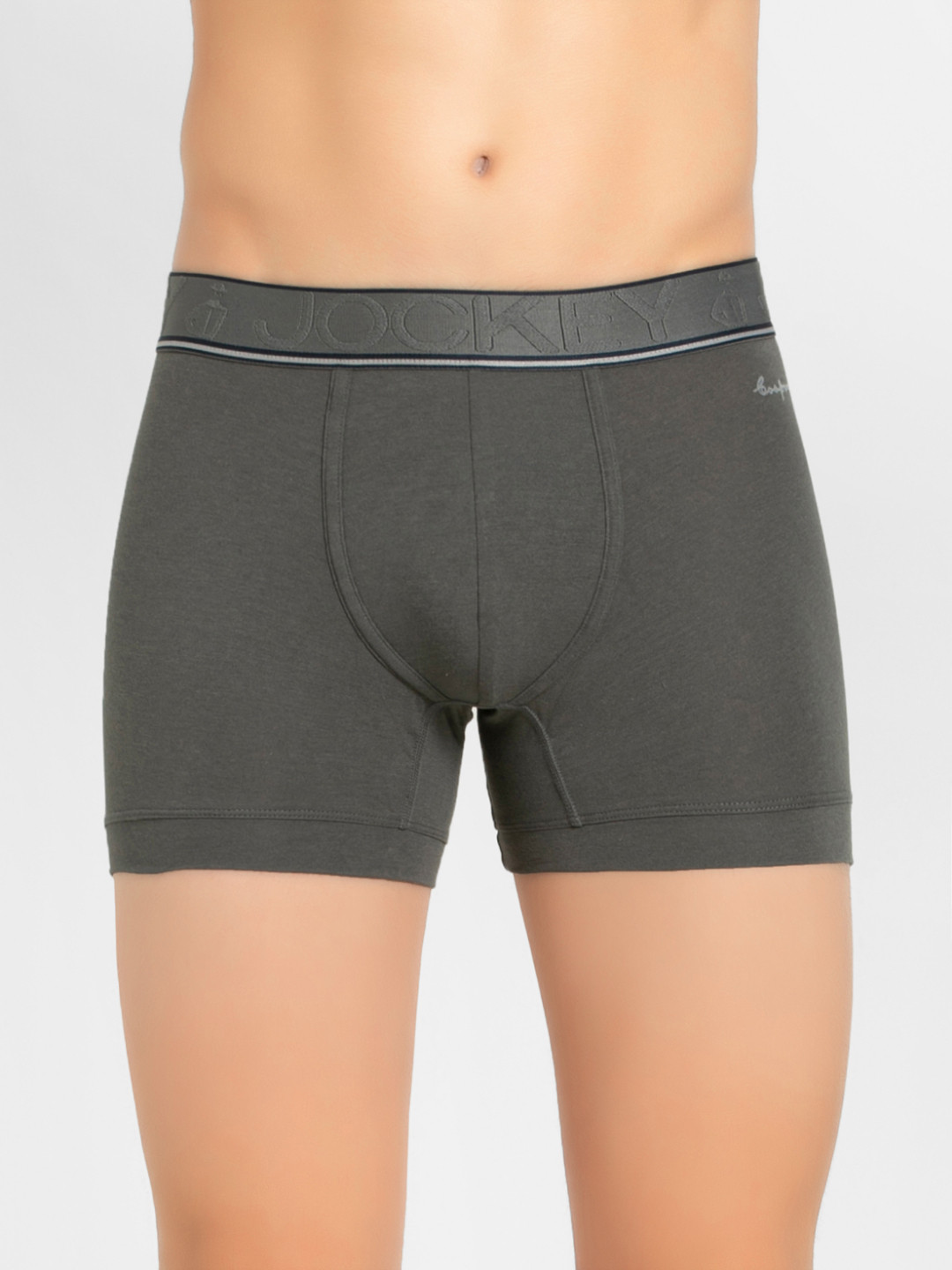 Buy Jockey Heritage Collection Men Grey Solid Trunks HG16 - Trunk for ...