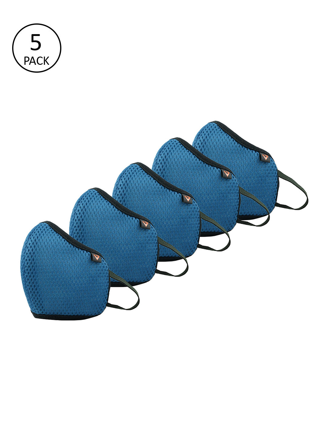 Buy THe VerTicaL Adult Blue Pack Of 5 Reusable 5 Layers Outdoor Mask ...