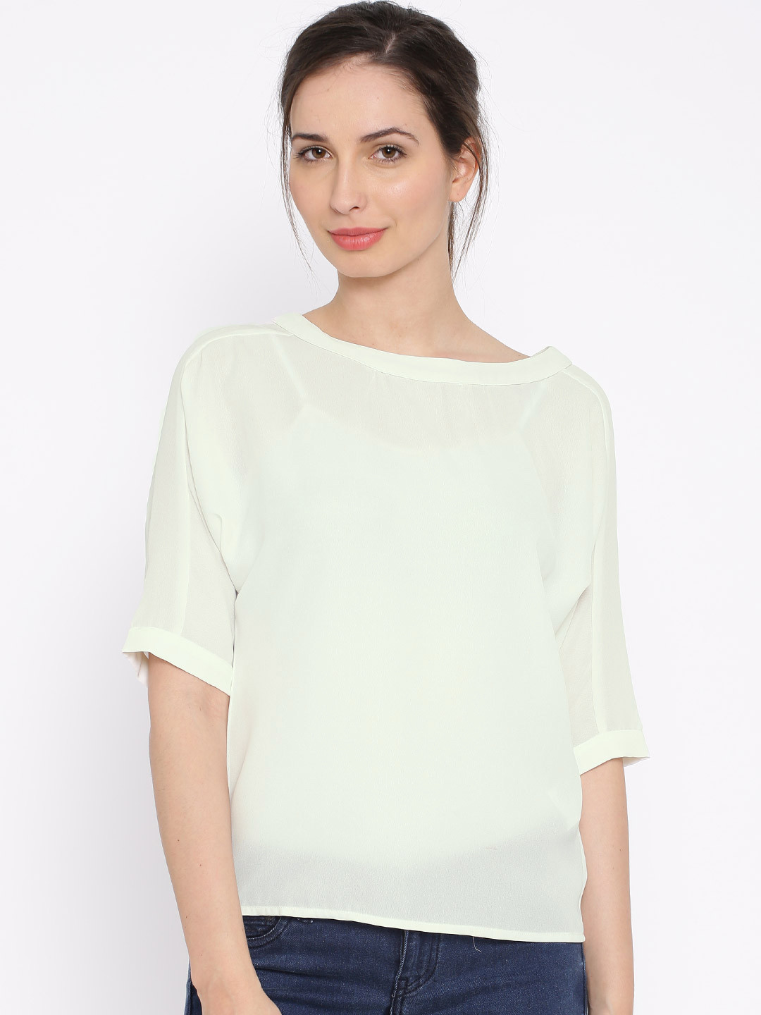 Buy People Off White Top - Tops for Women 1187552 | Myntra