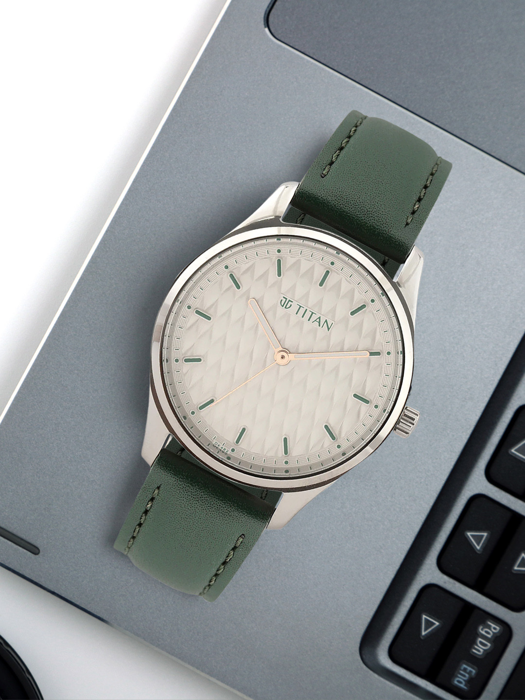 Buy Titan Women White Leather Analogue Watch 2639SL04 - Watches for ...