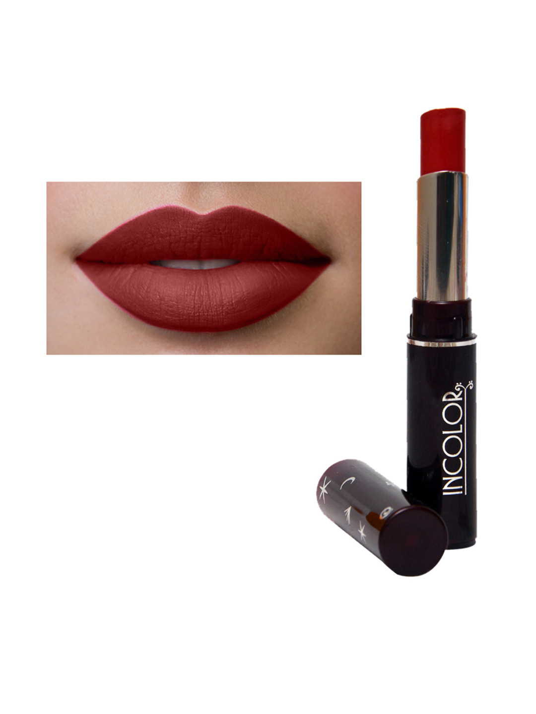 Buy INCOLOR Long Lasting Lipstick Red Plum Lipstick (2.3g) - Lipstick ...