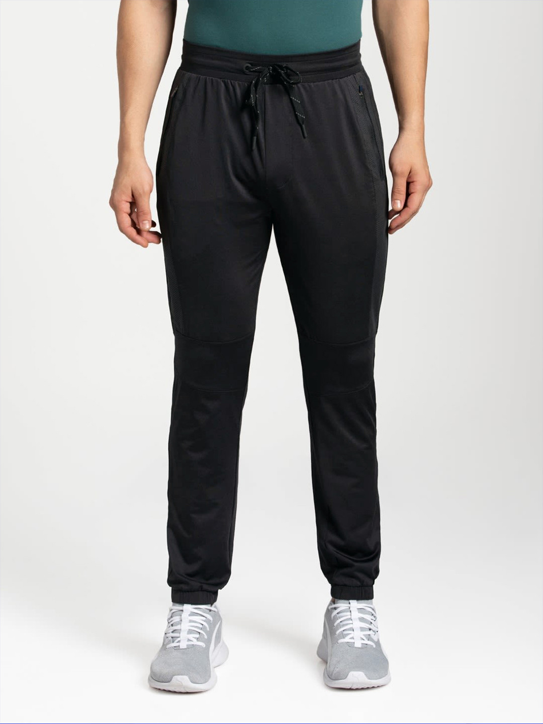 Buy Jockey Men Black Slim Fit Joggers - Track Pants for Men 11888054 ...
