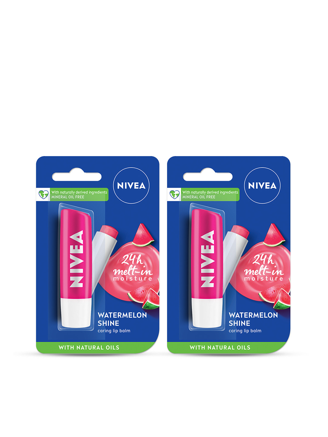 Buy Nivea Women Set Of 2 Watermelon Fruity Shine Lip Balms - Lip Balm ...