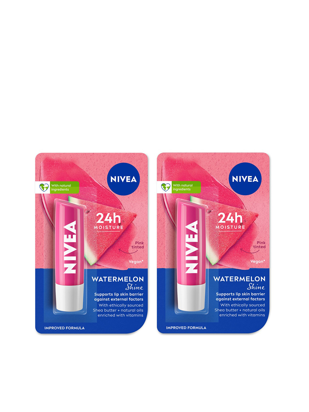 Buy Nivea Women Set Of 2 Watermelon Fruity Shine Lip Balms - Lip Balm ...