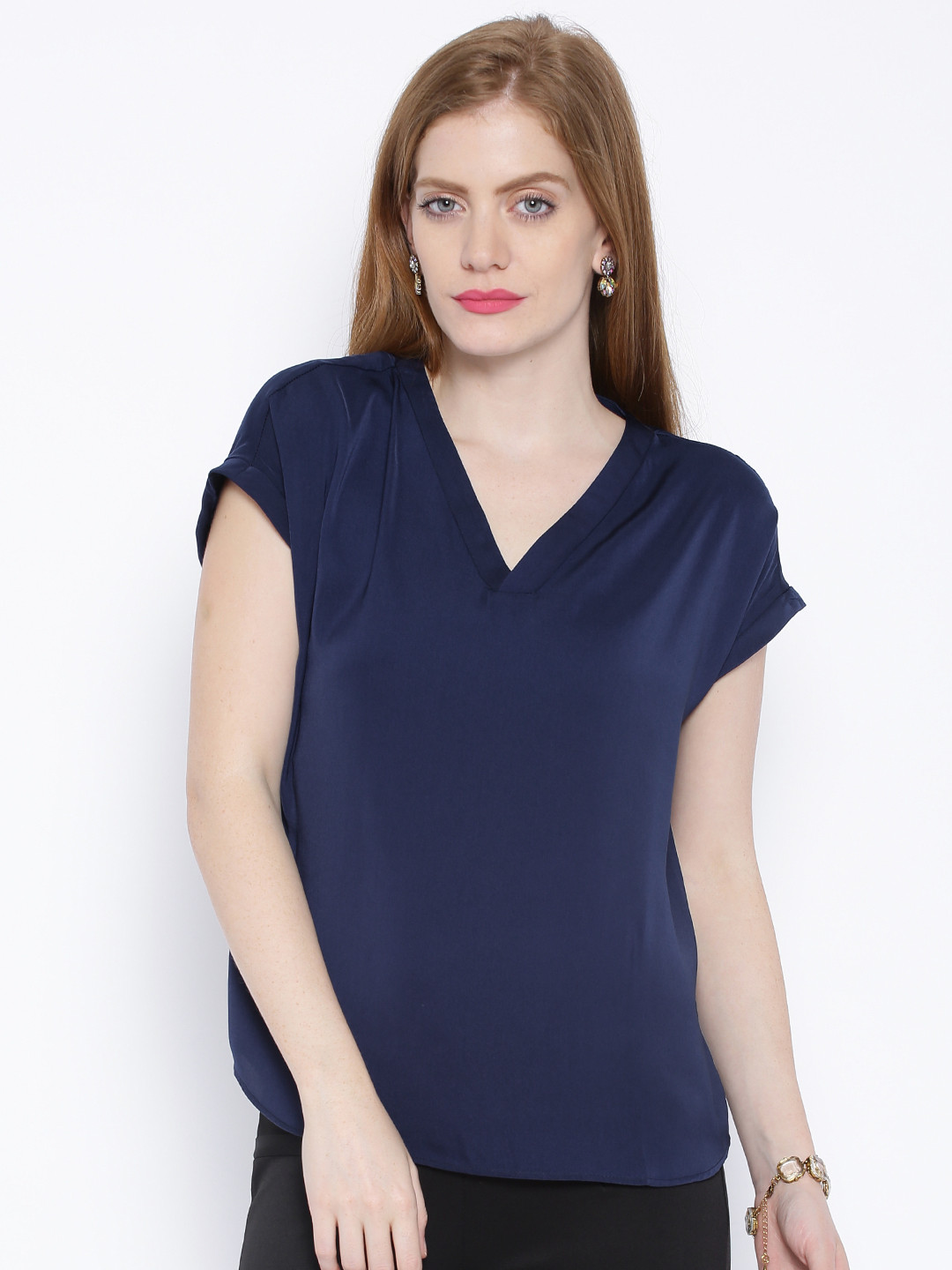 Buy MANGO Navy Top - Tops for Women 1192467 | Myntra