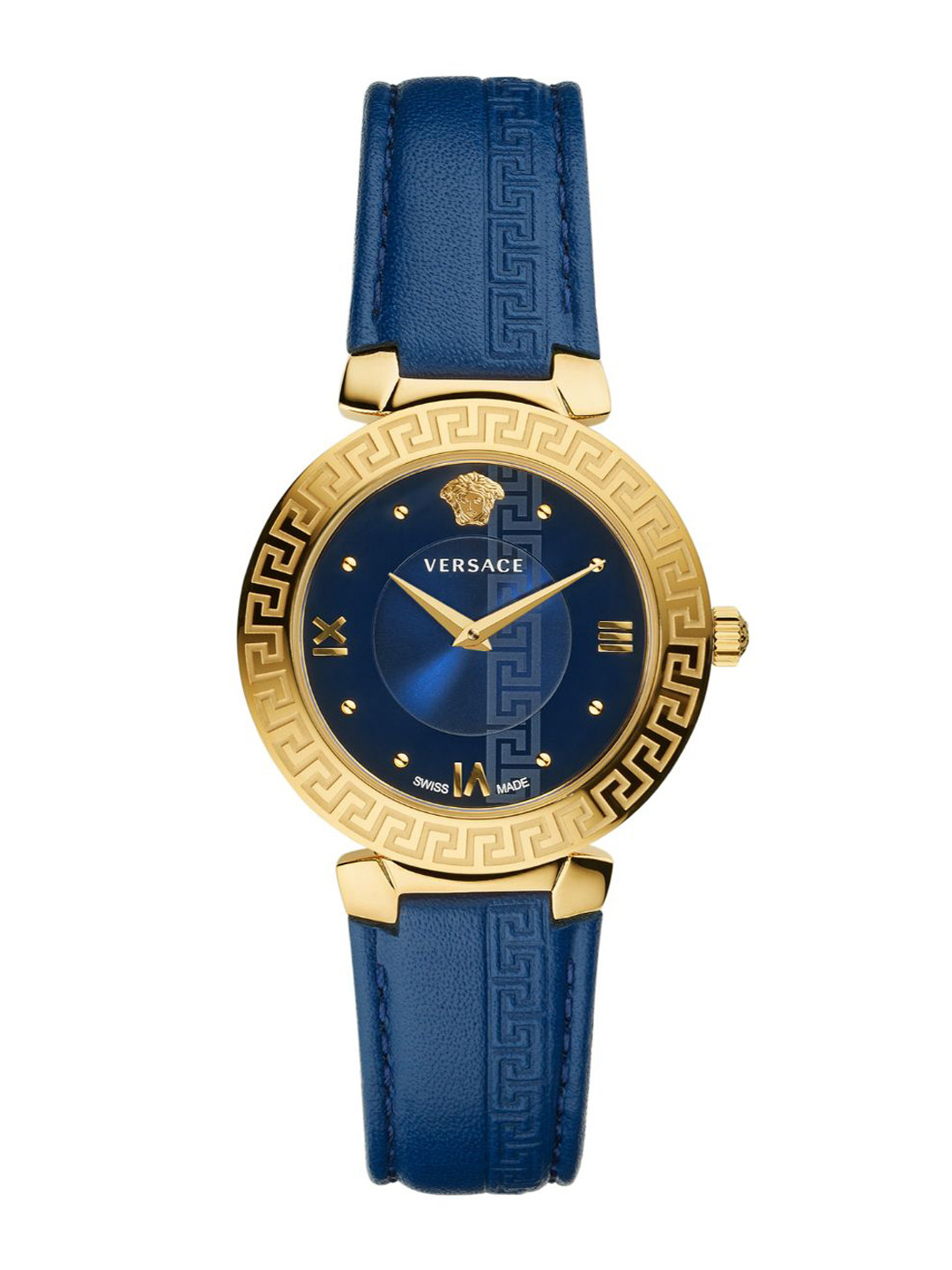 Buy Versace Women Blue & Gold Toned Analogue Watch - Watches for Women ...