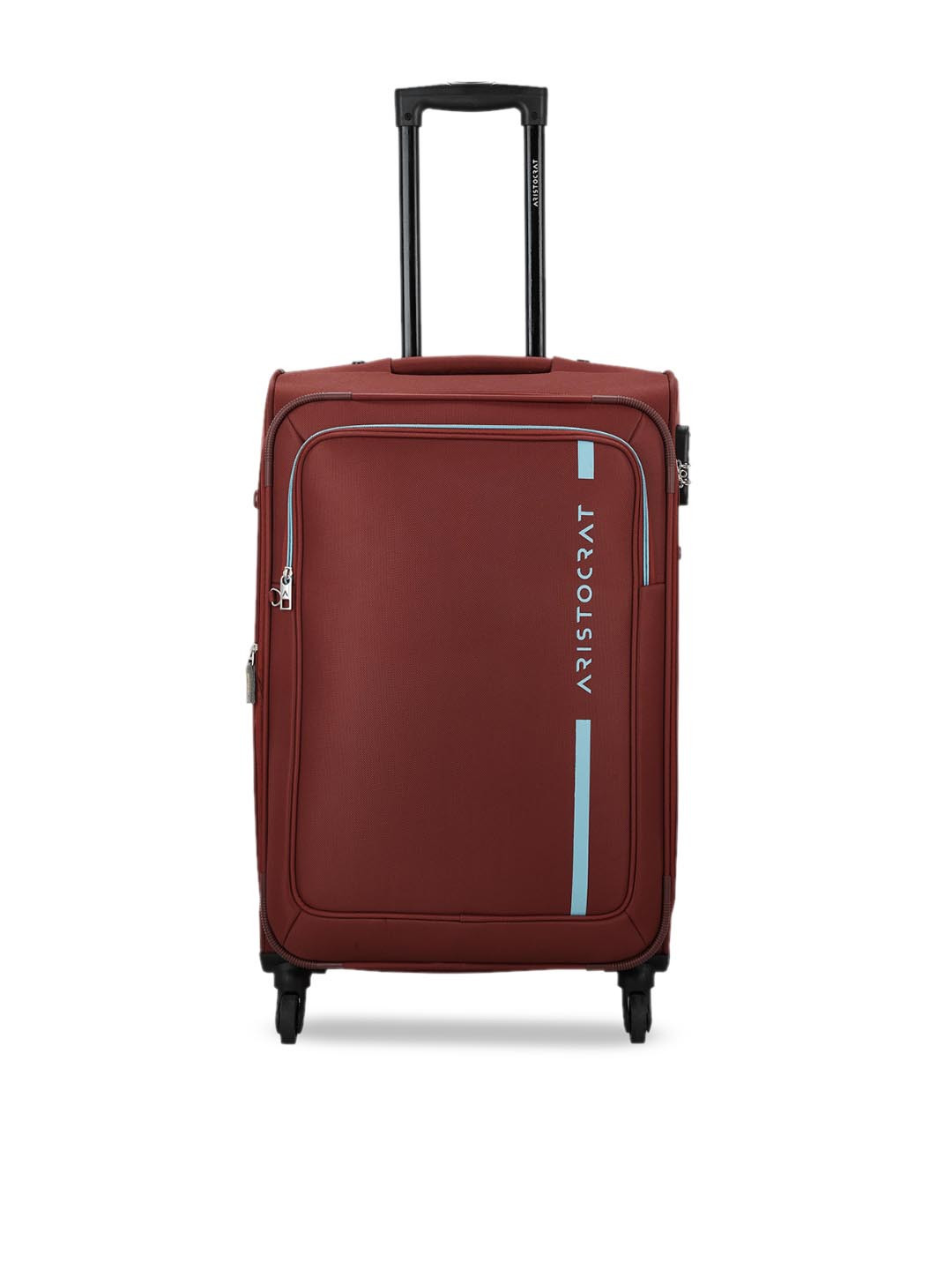 Buy Aristocrat Red Solid Soft Sided Large Trolley Bag - Trolley Bag for ...