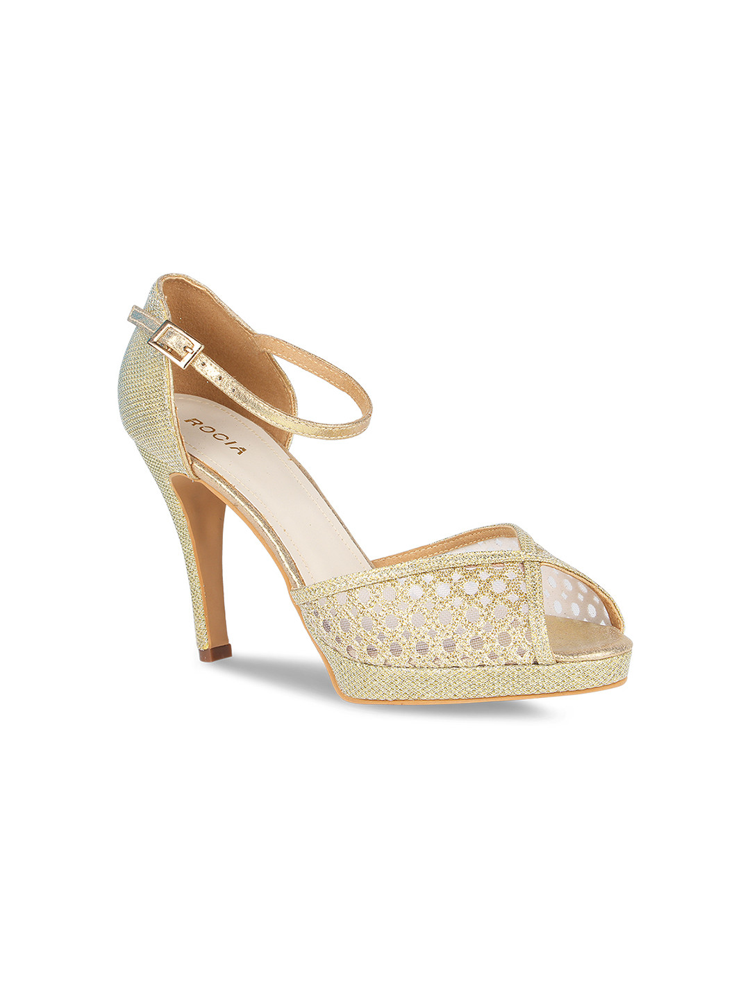 Buy Rocia Women Beige Solid Peep Toes - Heels for Women 11948996 | Myntra