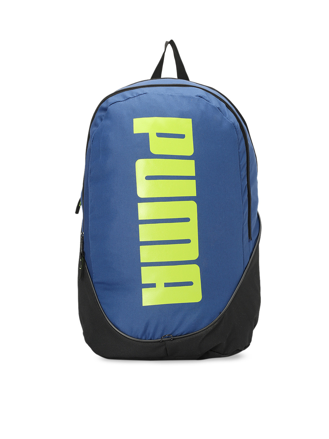 Buy Puma Unisex Blue & Lime Green Brand Logo Backpack - Backpacks for ...