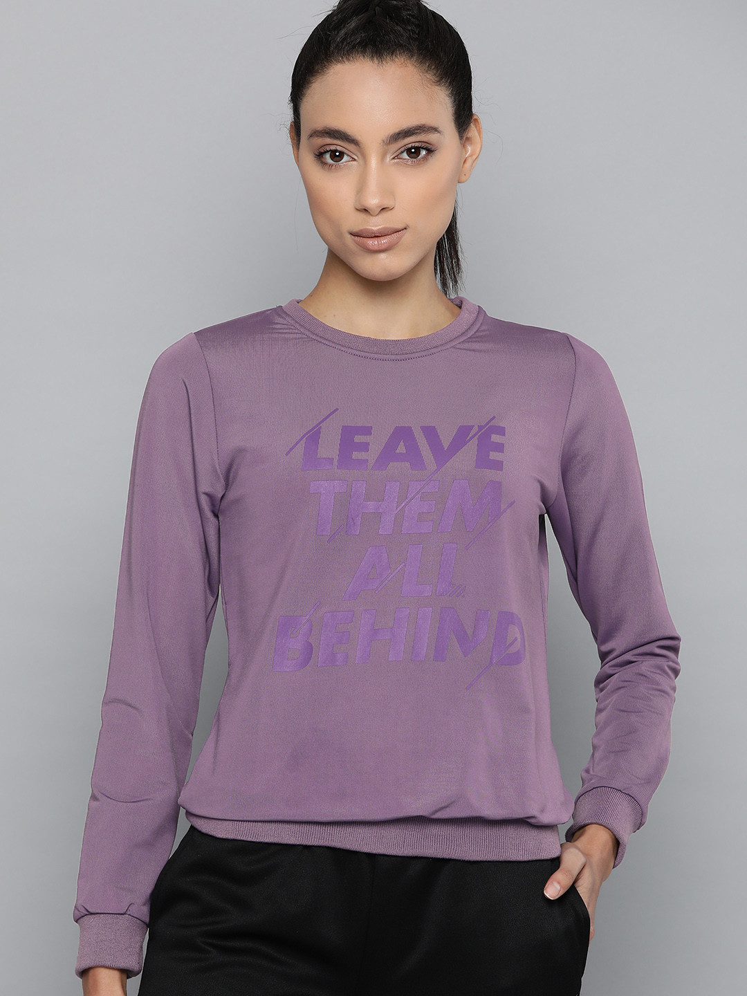 Buy HRX By Hrithik Roshan Women Longanberry Solid Rapid Dry ...