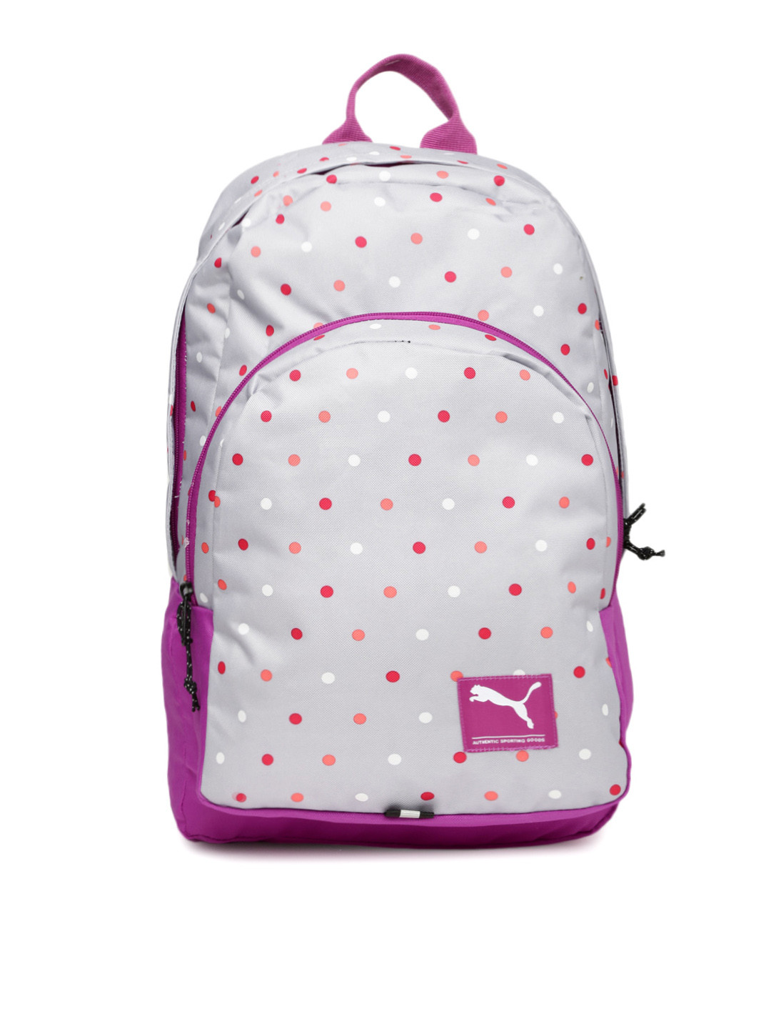 Buy PUMA Unisex Grey Printed Academy Backpack - Backpacks for Unisex ...