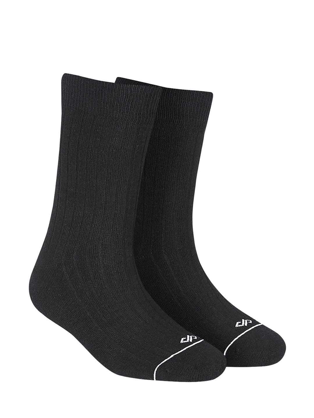 Buy Dynamocks Unisex Black Solid Calf Length Anti Bacterial Socks ...