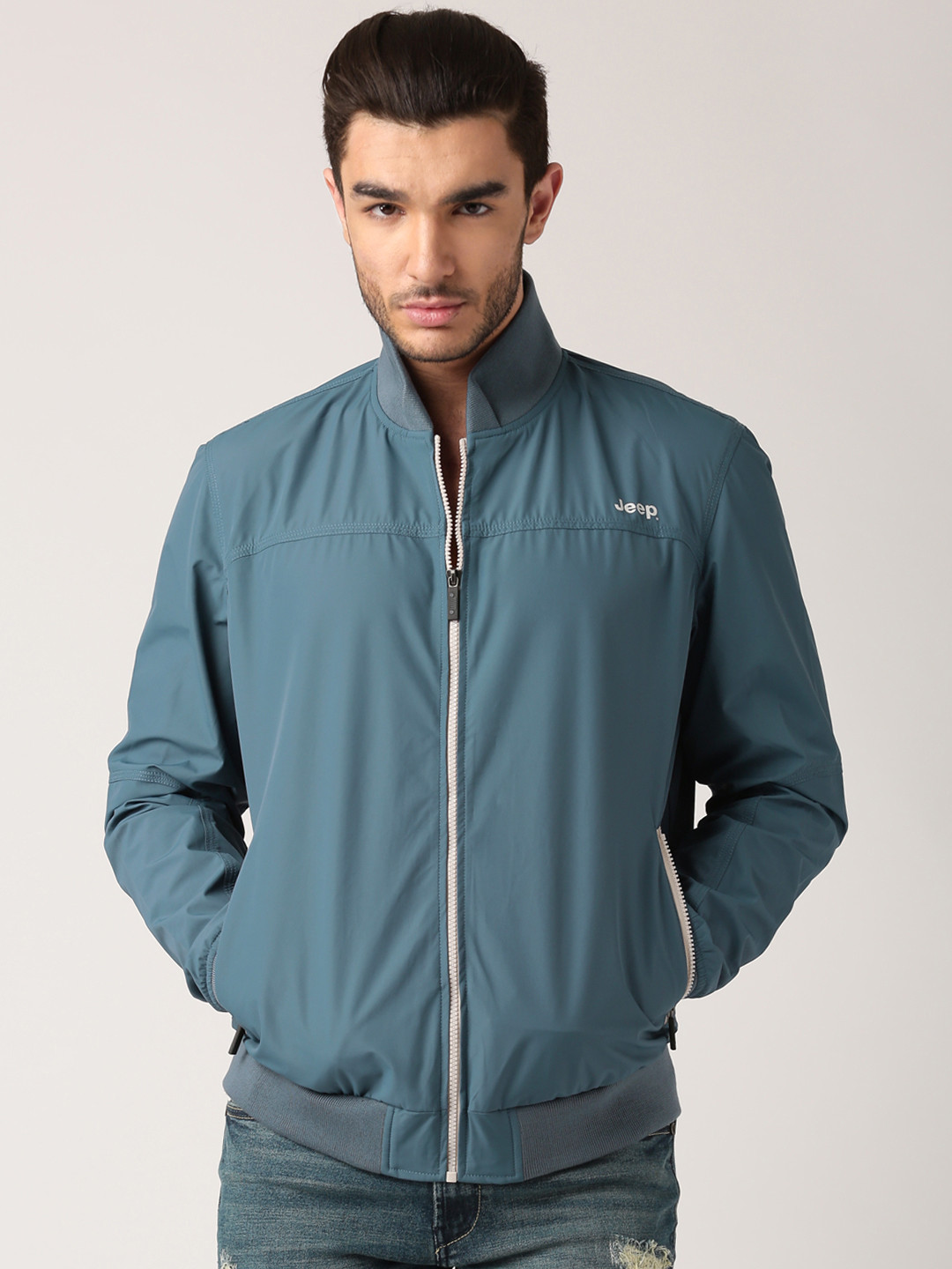 Buy Jeep Blue Windcheater Jacket J5S - Jackets for Men 1197136 | Myntra
