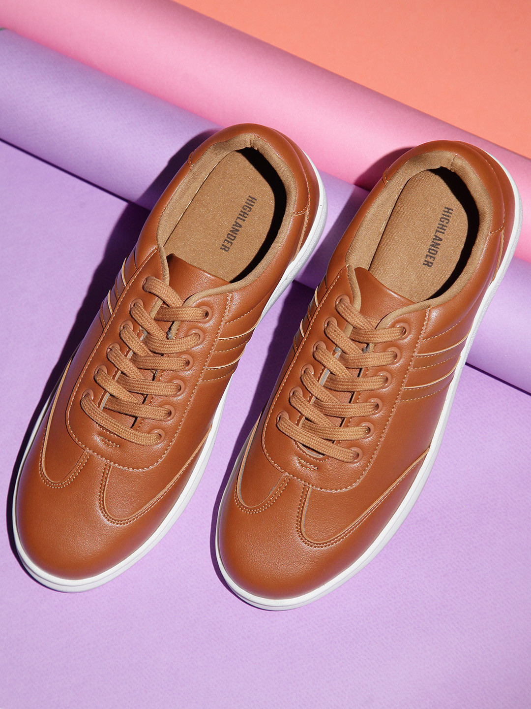 Buy HIGHLANDER Men Brown Solid Sneakers - Casual Shoes for Men 11986116 ...