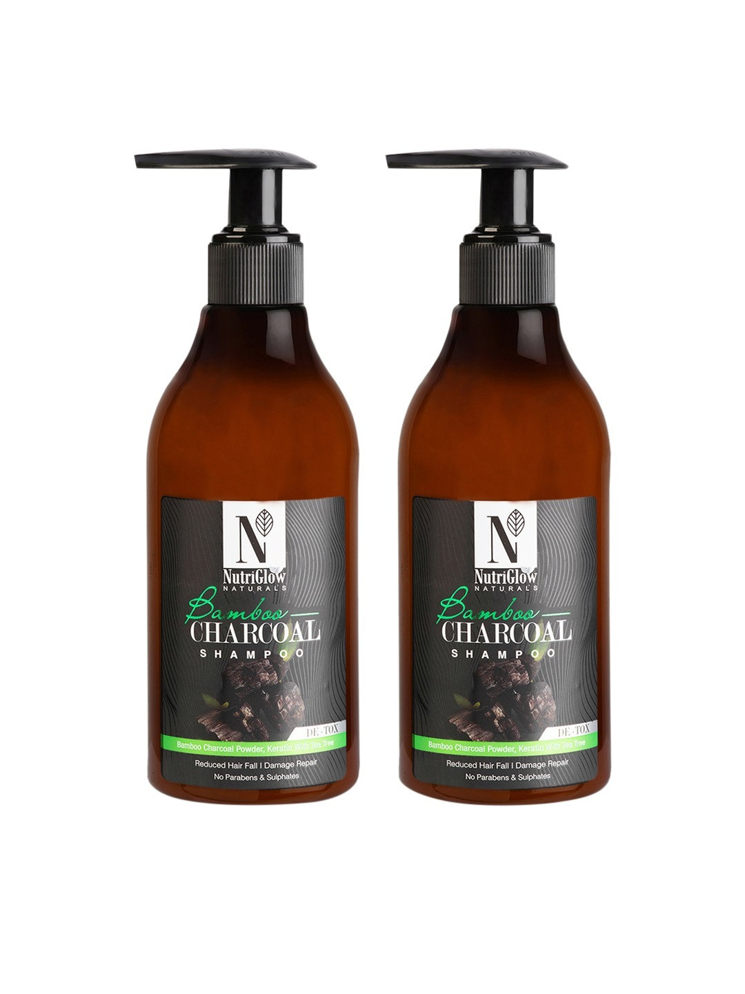 Buy NutriGlow Set Of 2 Hair Fall Damage Repair No Paraben Shampoo 300 ...