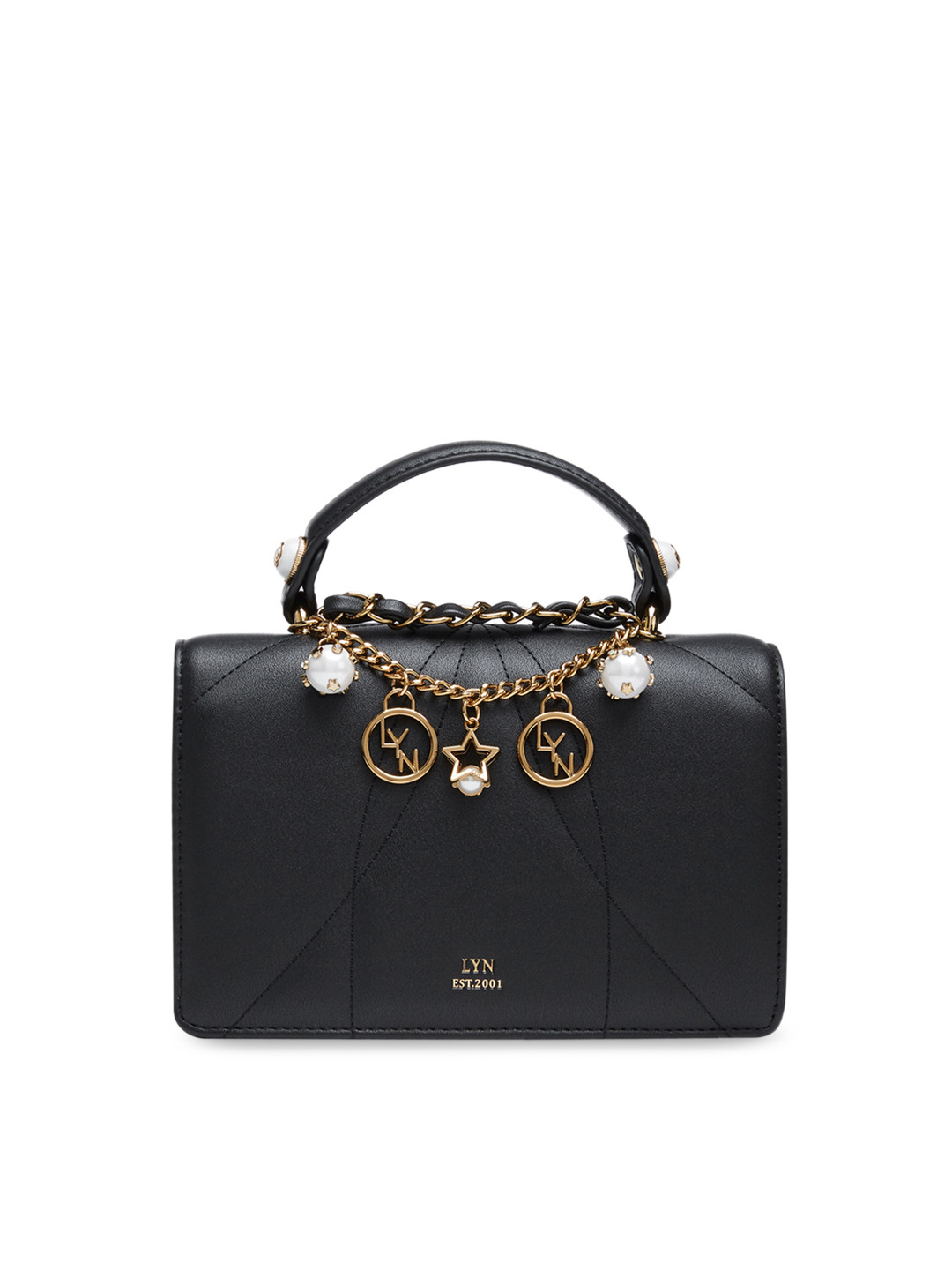 Buy LYN Black Solid Sling Bag - Handbags for Women 12005370 | Myntra