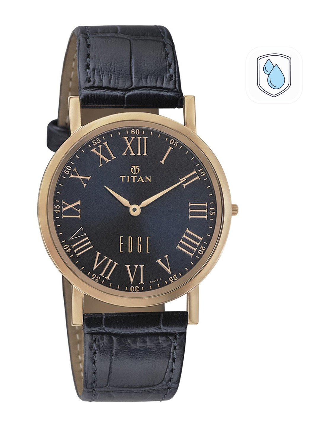 Buy Titan Edge Men Black Analogue Watch NL1595WL02 - Watches for Men ...