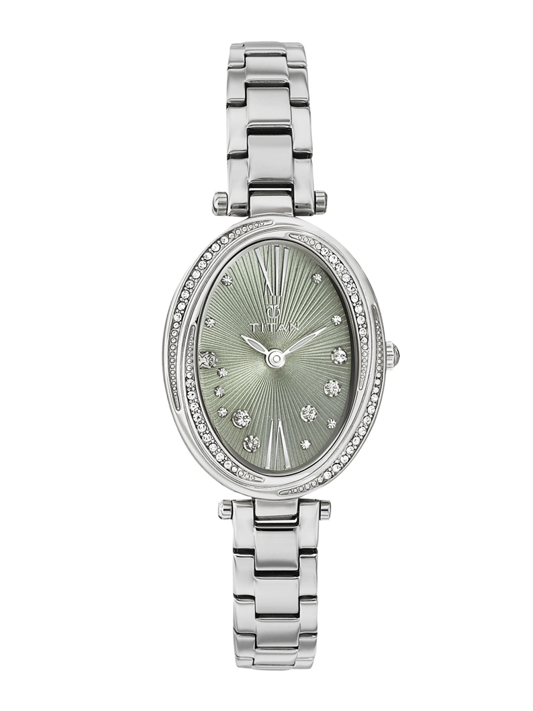 Buy Titan Women Green Dial Embellished Watch 95025SM03J - Watches for ...