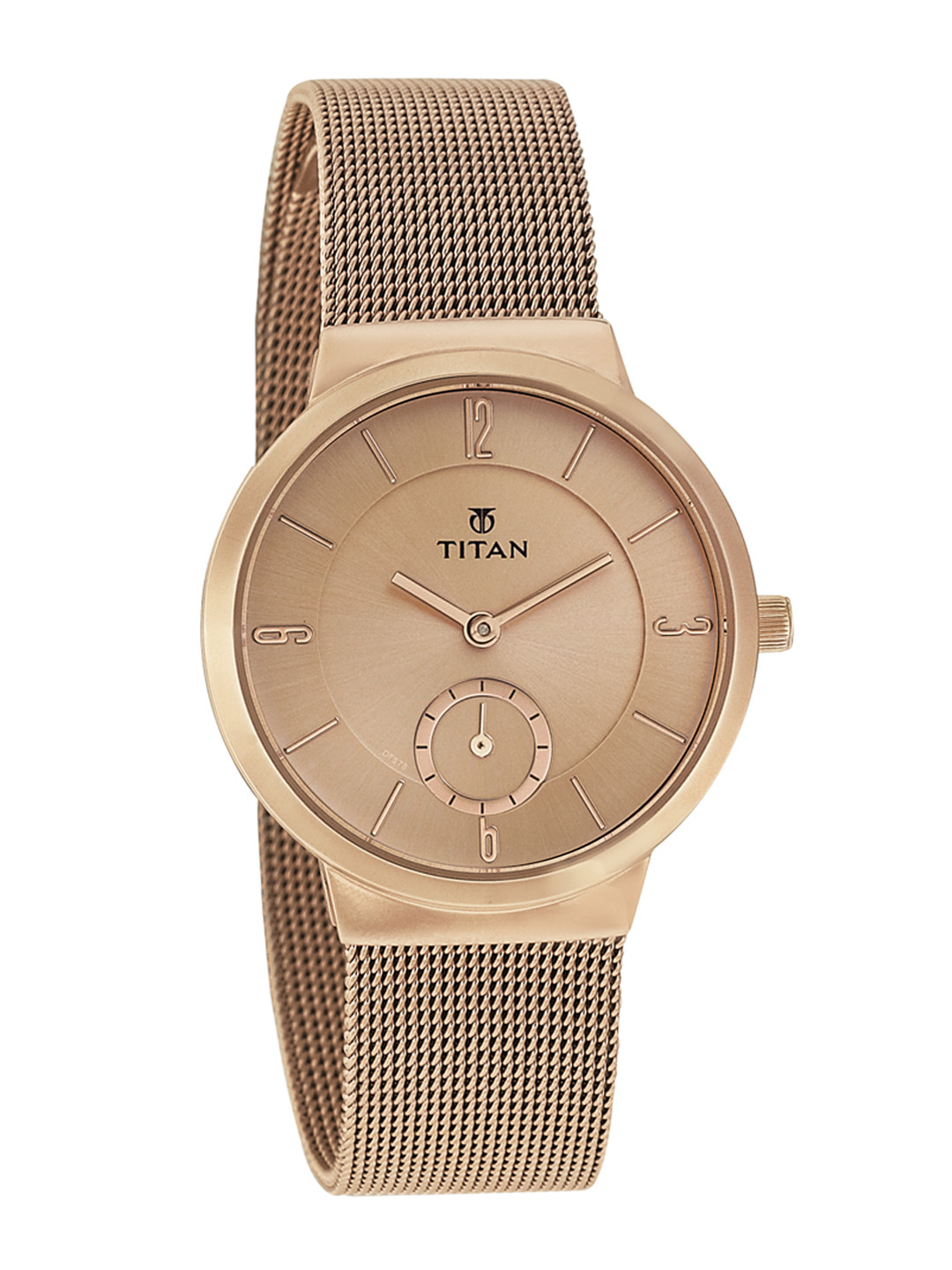 Buy Titan Women Gold Toned Dial Watch 95033WM01J - Watches for Women ...