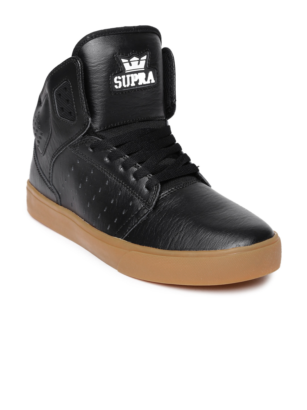 Buy Supra Men Black Atom High Top Sneakers - Casual Shoes for Men ...