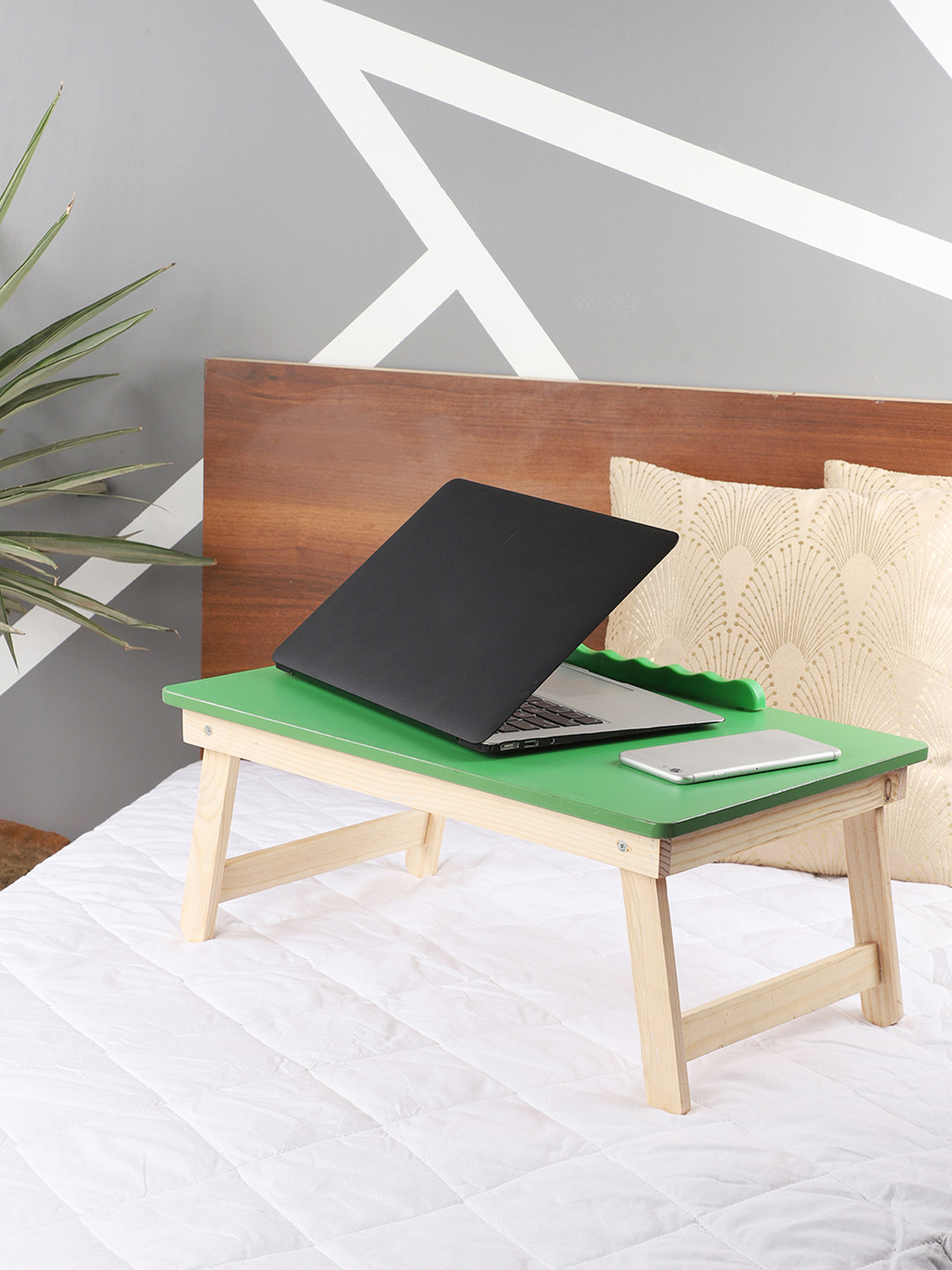Buy CDI Green Solid Portable Folding Laptop Cum Study Table - Laptop ...