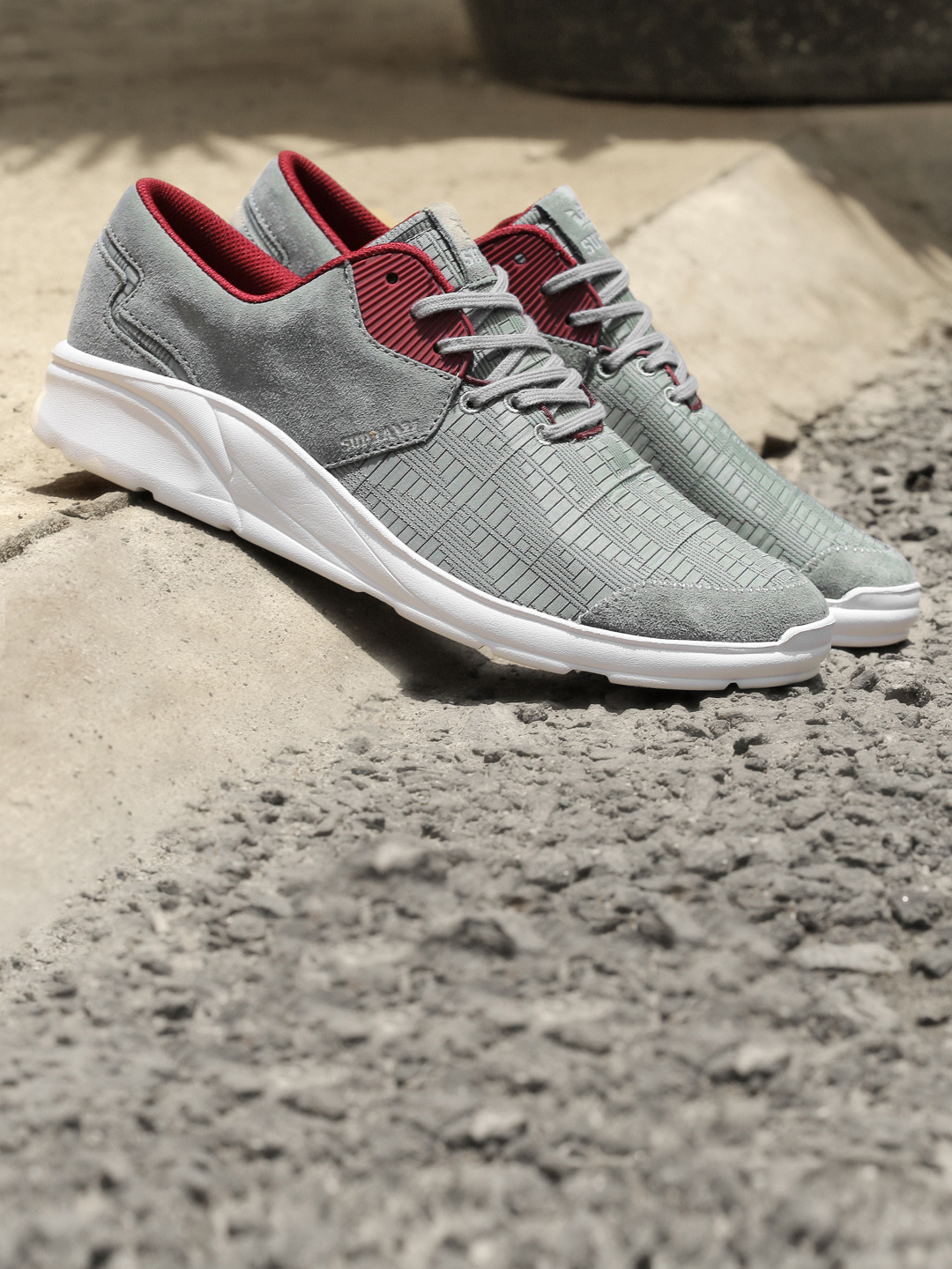 Buy Supra Men Grey Suede Noiz Sneakers - Casual Shoes for Men 1206359 ...