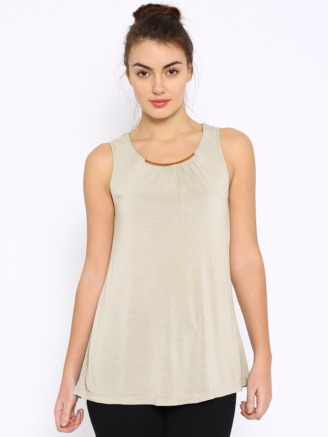 Buy CODE By Lifestyle Light Grey Top - Tops for Women 1208237 | Myntra