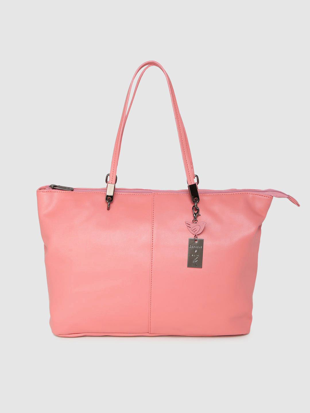 Buy Caprese Peach Coloured Solid Shoulder Bag - Handbags for Women ...
