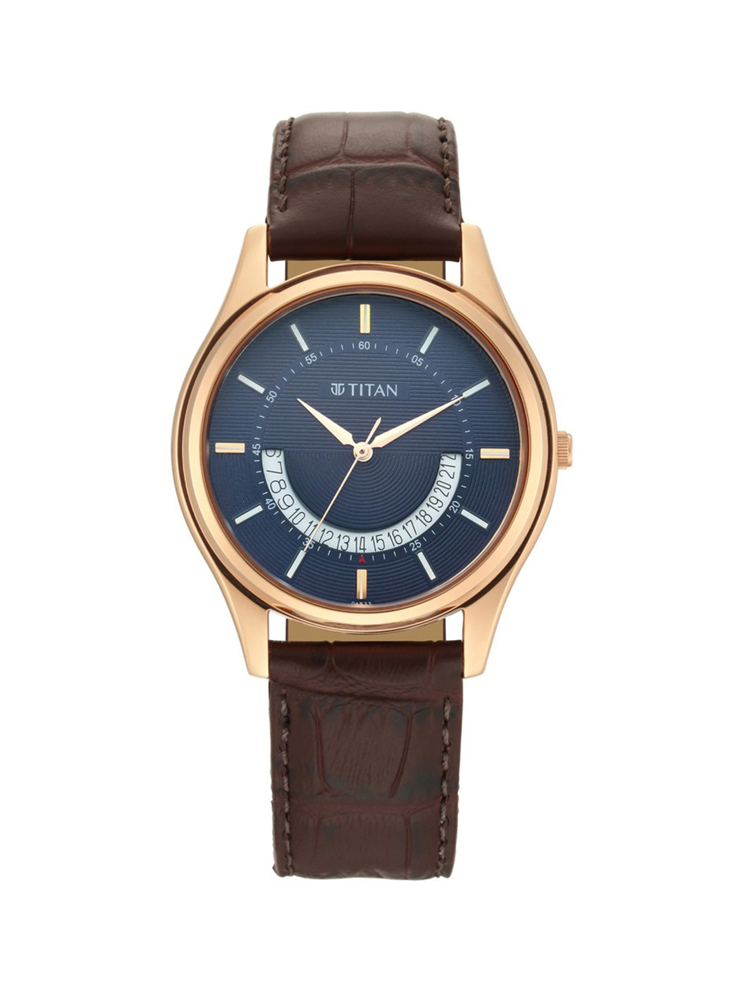 Buy Titan Men Brown & Blue Analogue Watch 1713WL01 - Watches for Men ...