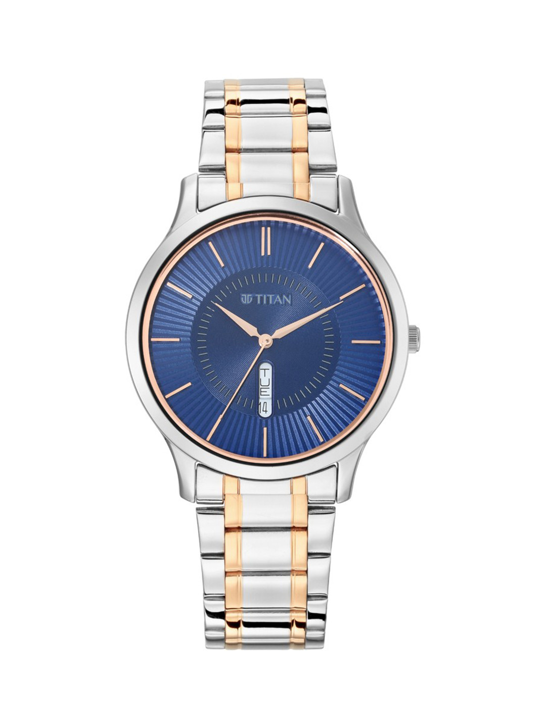 Buy Titan Men Blue Analogue Watch 1845KM01 - Watches for Men 12093024 ...