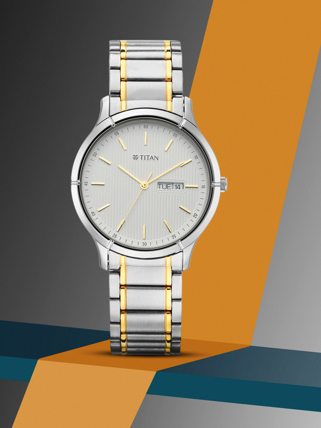 Buy Titan Men Off White Analogue Watch 1775BM02 - Watches for Men ...