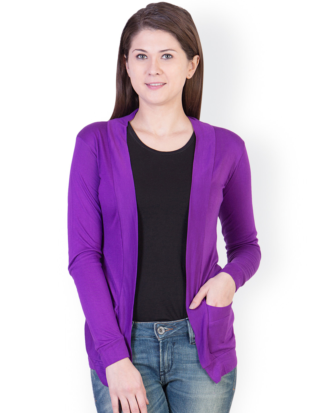 Buy ANTS Purple Shrug - Shrug for Women 1209885 | Myntra