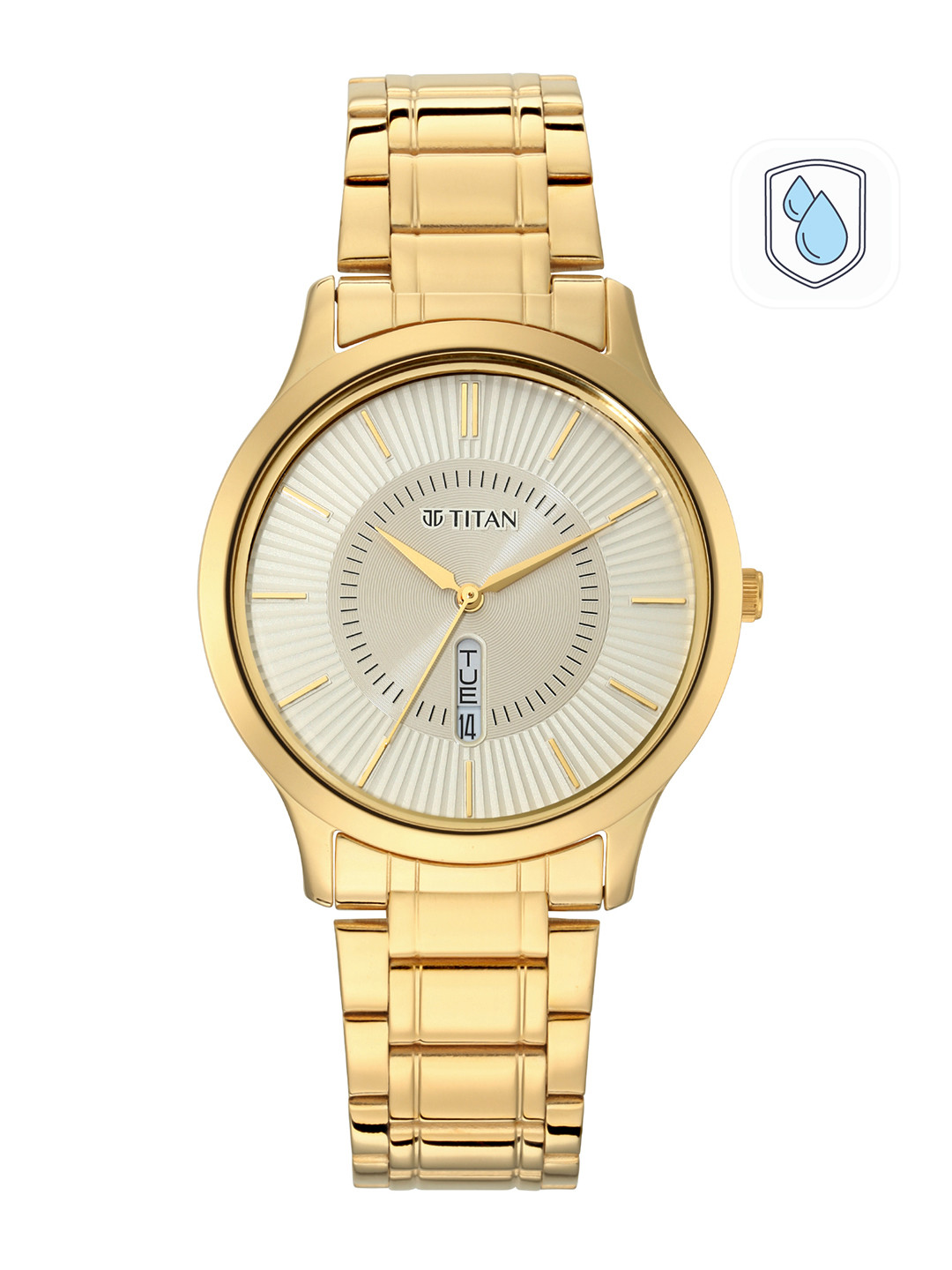 Buy Titan Men Champagne Analogue Watch 1845YM01 - Watches for Men ...